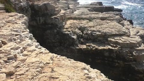 View On Rocky Cliffs Np Kamenjak Stock Footage Video (100% Royalty-free ...