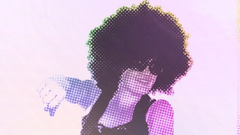 Funky Digital Dancer Girl Stock Footage Video (100% Royalty-free ...