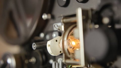 Inside Super 8mm Film Projector Moving Stock Footage Video (100% ...