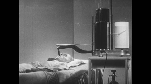 Usa 1950s Patient On Respirator Respiration Stock Footage Video (100% ...