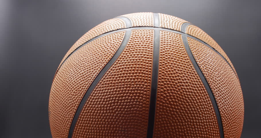 basketball spinning isolated on black background Stock Footage Video ...
