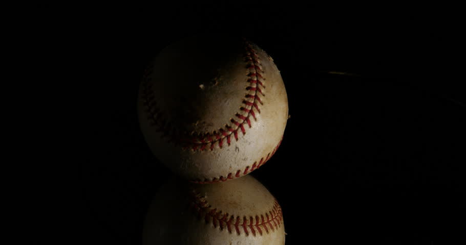 baseball rolling isolated on white slow Stock Footage Video (100% ...