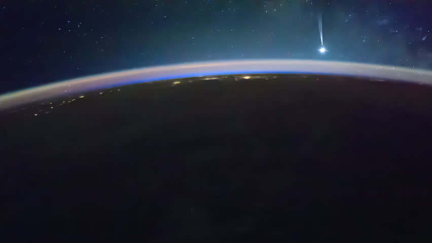 International Space Station Iss Moon Stock Footage Video (100% Royalty ...