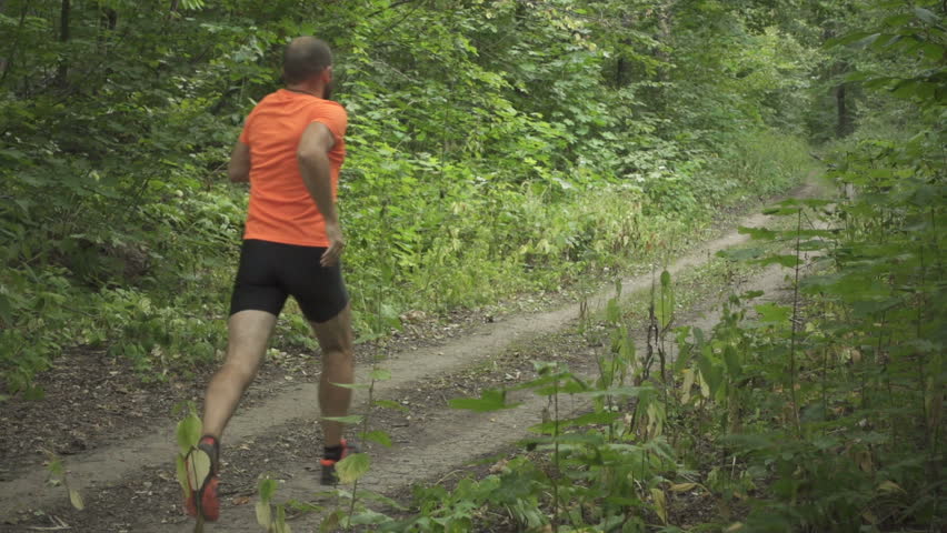 running man trail runner cross country Stock Footage Video (100% ...