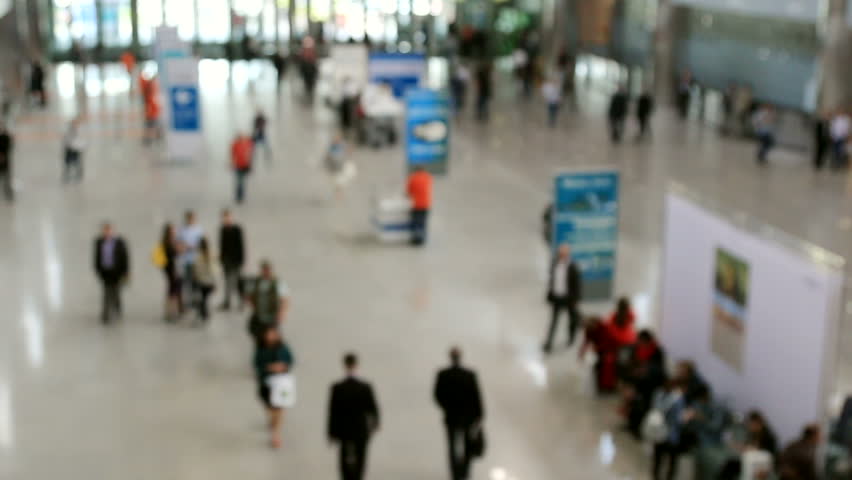 Many People Go Through the Stock Footage Video (100% Royalty-free ...