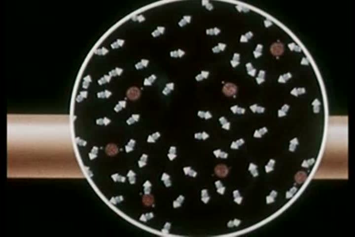 A Cartoon Electron Moves Across Stock Footage Video (100% Royalty-free ...