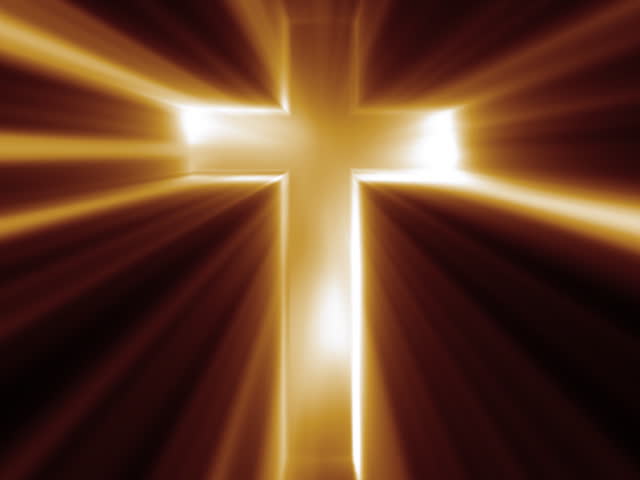 Illuminating Rays Behind Cross 스톡 동영상 비디오(100% 로열티 프리) 1898626 ...