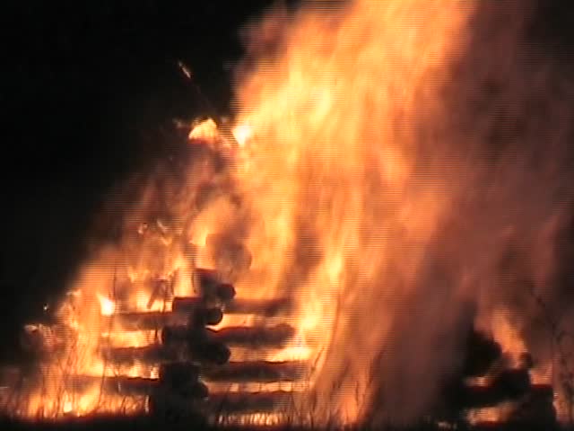 Big Fire 03 Big Fire Burning Stock Footage Video (100% Royalty-free ...