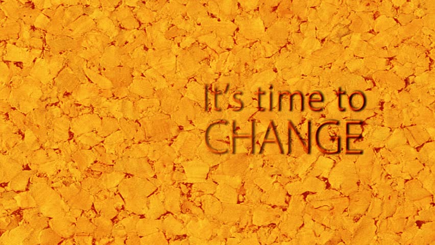 orange animated conceptual background showing 'change Stock Footage ...