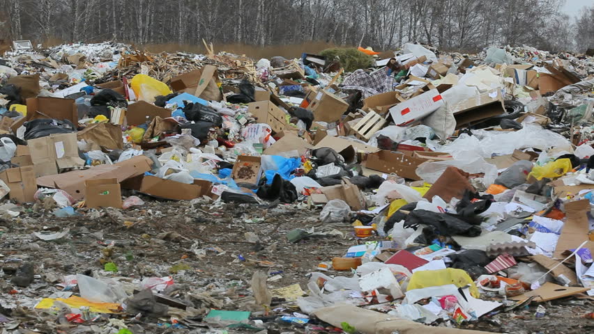Trash Dump Blowing By the Stock Footage Video (100% Royalty-free ...