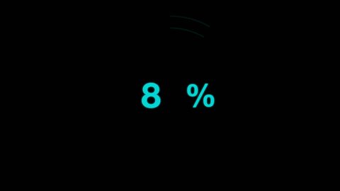 Progress Loading Circle Ui Indicator Loading: video stock (100% royalty ...