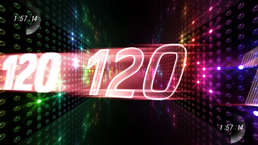 Countdown 120 Second.the First Half Stock Footage Video (100% Royalty ...