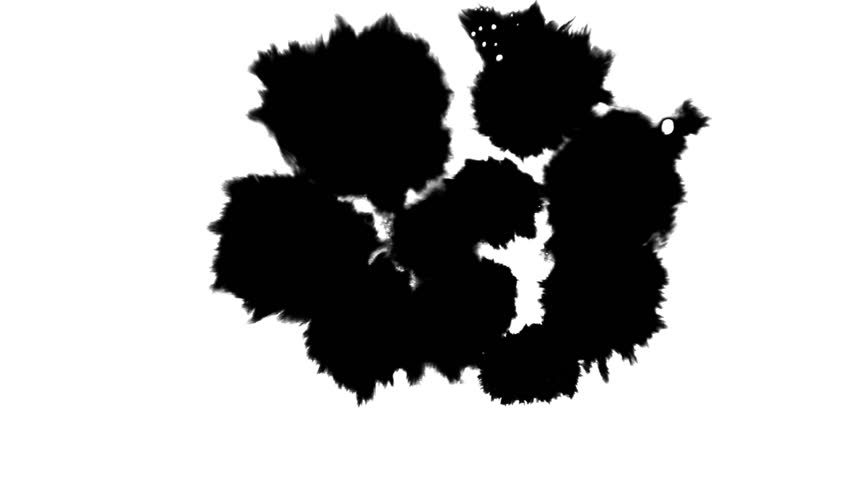 ink splatters on white background useful Stock Footage Video (100% ...