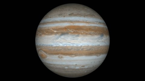 Satellite Amalthea Jupiter V Orbiting Around Stock Footage Video (100% ...