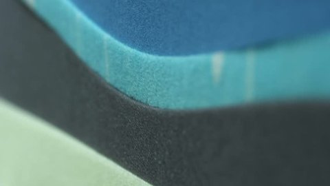Closeup Texture Orto Foam Making Mattresses Stock Footage Video (100% ...