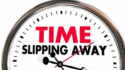 Time Slipping Away Passing Clock Words : vidéo de stock (100 % libre de ...