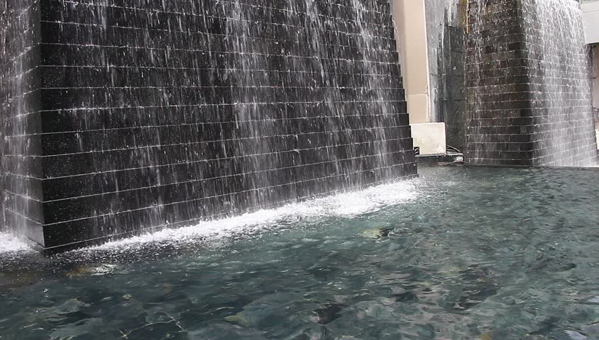 water fall fountain beautiful texture stone Stock Footage Video (100% ...