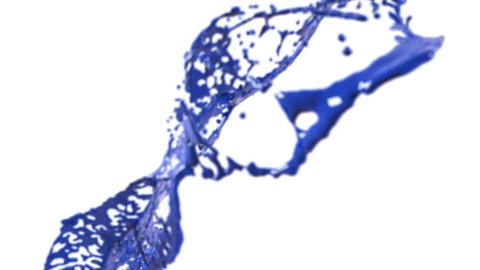 Blue Splash Air Slow Motion Dof Stock Footage Video (100% Royalty-free ...