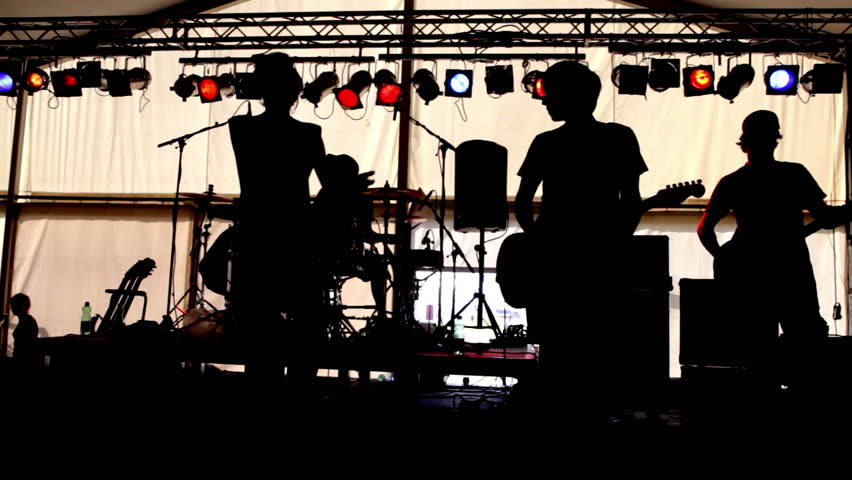 footage band visible silhouettes Stock Footage Video (100% Royalty-free ...