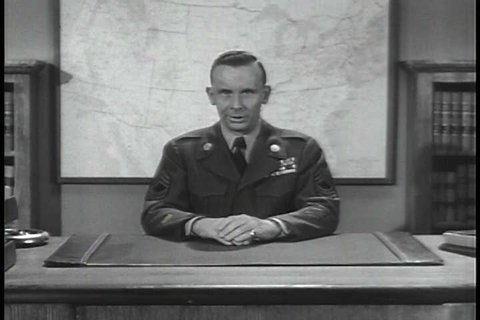 Army Master Sergeant Stuart Queen Talks Stock Footage Video (100% ...