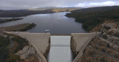 Cotter Dam Canberra Overflowing Stock Footage Video (100% Royalty-free ...