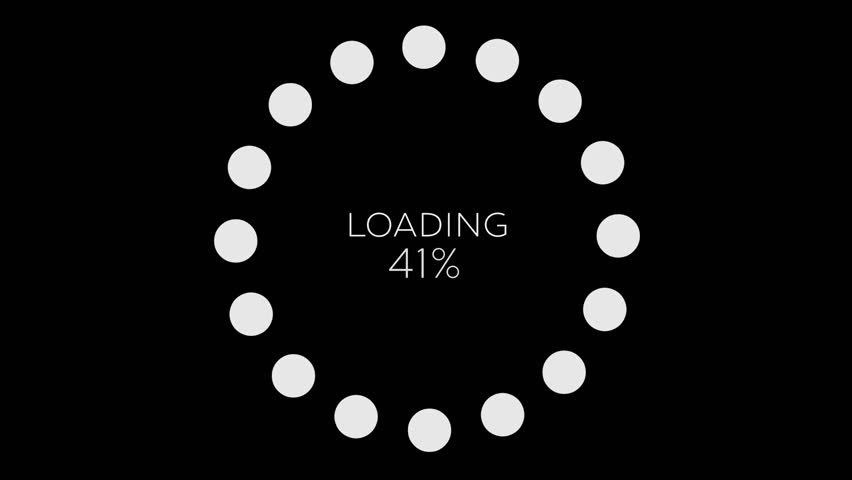 4k Computer Loading Sign Animation 스톡 동영상 비디오(100% 로열티 프리) 19458748 ...