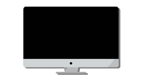 Blank Monitor Computer Device Black Screen Stock Illustration 6748159