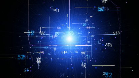 Digital Binary Code Background Loop Digital Stock Footage Video (100% ...