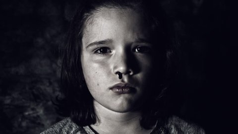 4k Dramatic Shot Sick Child Having Stock Footage Video (100% Royalty ...