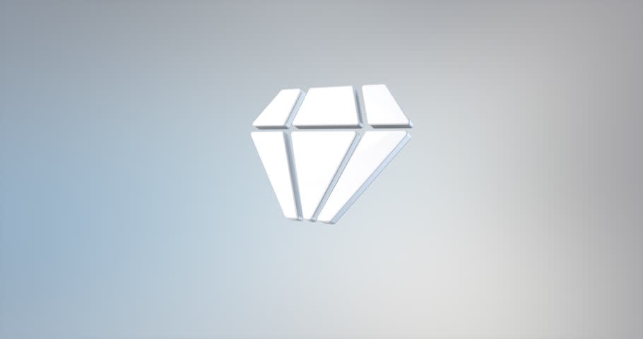 Animated Diamond Gem White 3d Stock Footage Video (100% Royalty-free ...