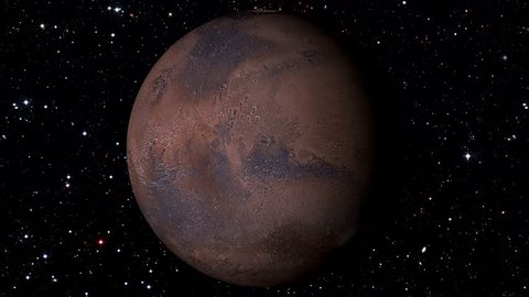 Mars Rotating Mars Spinning Full Rotation Stock Footage Video (100% ...