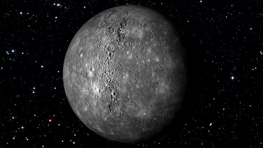 mercury rotating spinning full rotation seamless Stock Footage Video ...