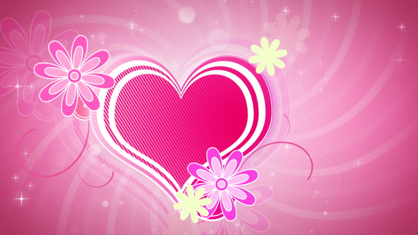 Animation of Heart and Flowers Stock Footage Video (100% Royalty-free ...
