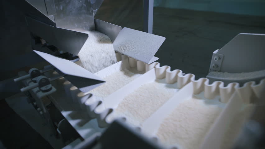 Factory for Packing of Cereals Stock Footage Video (100% Royalty-free ...