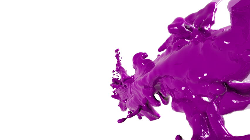 Flying Purple Fluid Stream in Stock Footage Video (100% Royalty-free ...