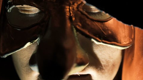 Alight Vampire Scaring Night Looking On Stock Footage Video (100% ...