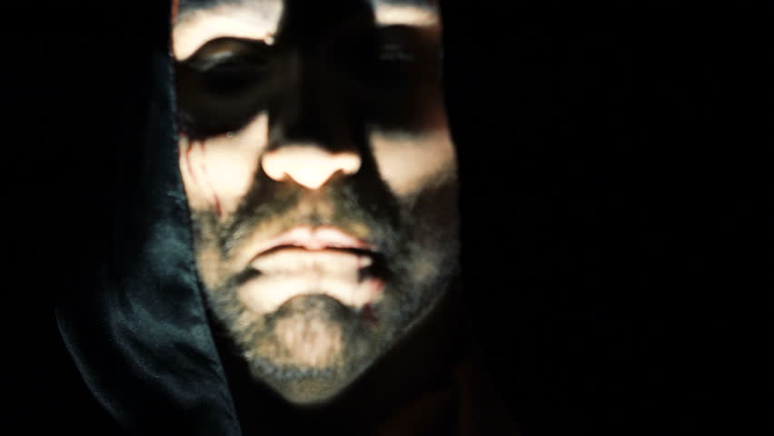 Screaming Vampires Face. Scary Evil Stock Footage Video (100% Royalty ...