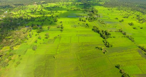 Aerial Photography Green Fields English Countryside Stock Photo ...