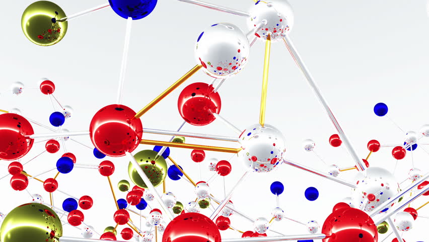 complex molecule structure 3d render Stock Footage Video (100% Royalty ...