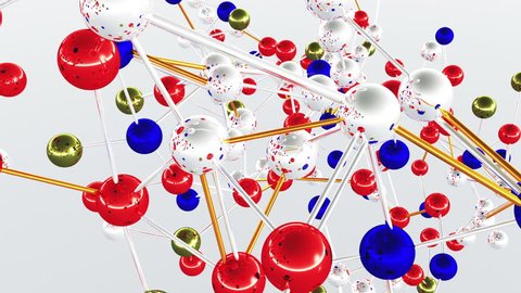 Complex Molecule Structure 3d Render Stock Footage Video (100% Royalty ...