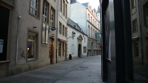 Typical Street Luxembourg City Stock Footage Video (100% Royalty-free ...