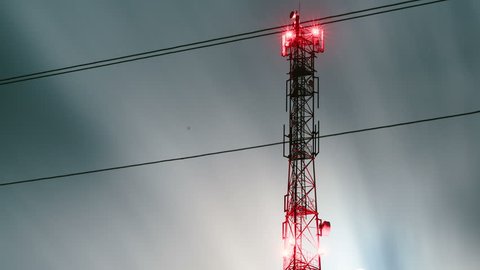 Communication Antenna Tower Radio Antenna Tower Stock Photo 484753852 ...