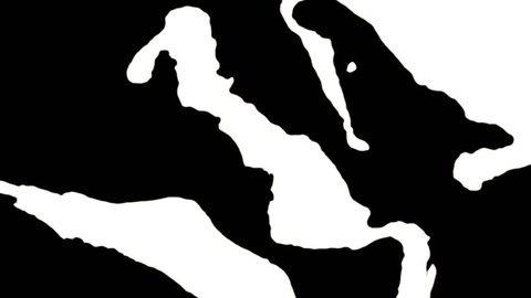 santa sleigh flies front alpha matte Stock Footage Video (100% Royalty ...