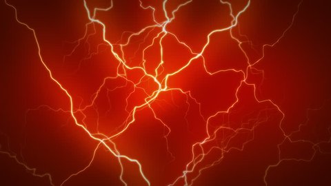 4k Electricity Front Orange Electricity Plasma Stock Footage Video (100 ...