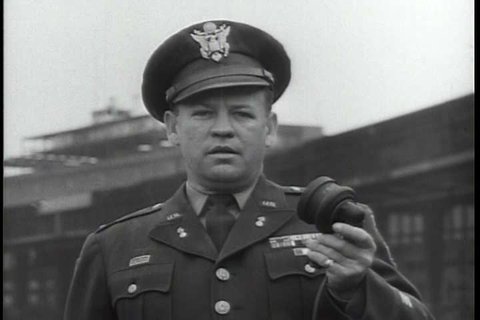 War Correspondent 1952 Berlin Greets Audience Stock Footage Video (100% ...