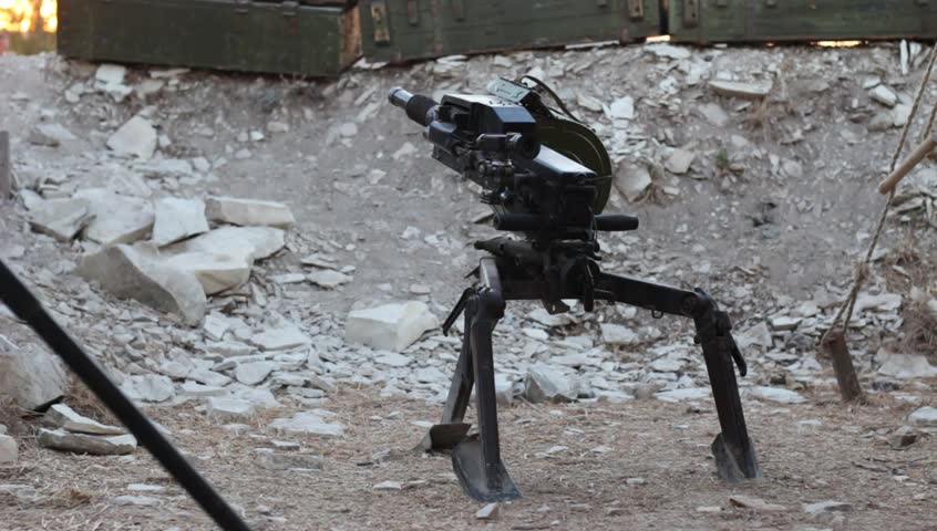 Automatic Grenade Launcher Ags-17. Soviet-designed Stock Footage Video ...