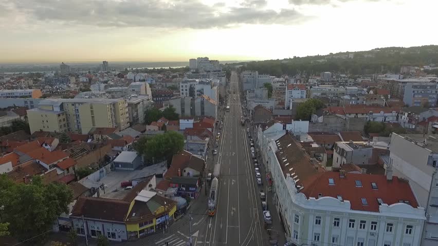 aerial view city beograd belgrade architecture Stock Footage Video (100 ...