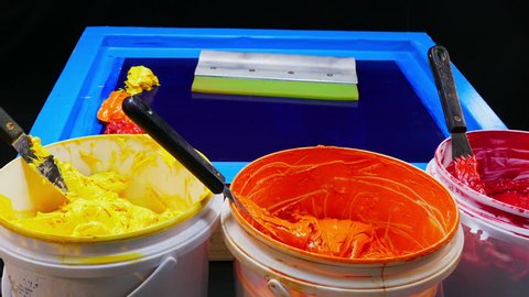 Silk Screen Printing Made Color Grading Stock Photo (Edit Now) 487004392