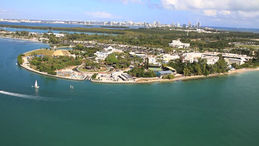 Aerial View of the Miami Stock Footage Video (100% Royalty-free ...