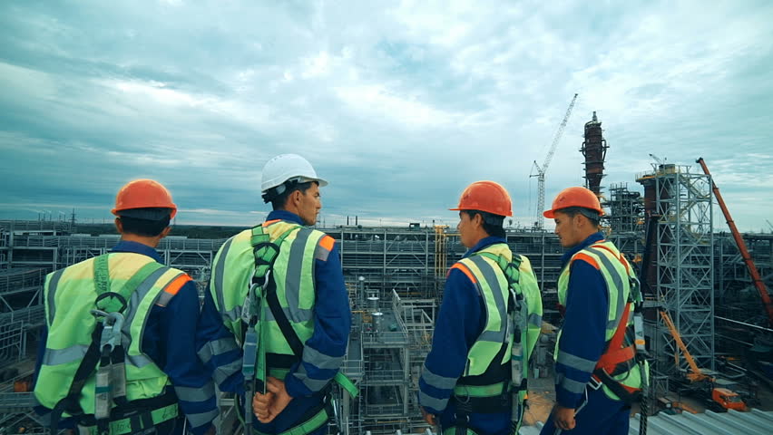 Workers at Refinery as Team Stock Footage Video (100% Royalty-free ...